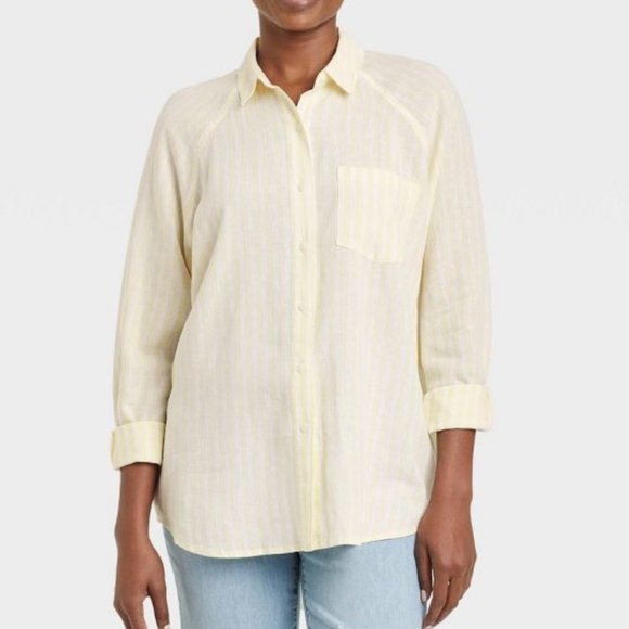 Universal Thread | Tops | Universal Thread Boyfriend Fit Linen ...